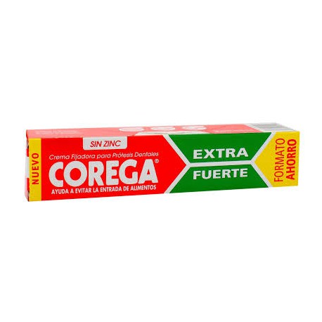 Corega extra strong denture adhesive cream. Corega. | Parafarmacia Online