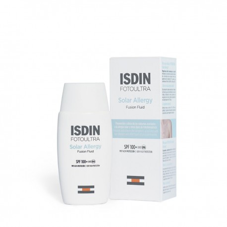 Photo 100+ Allergy Ultra Solar Fusion Fluid. Isdin. | Parafarmacia Online